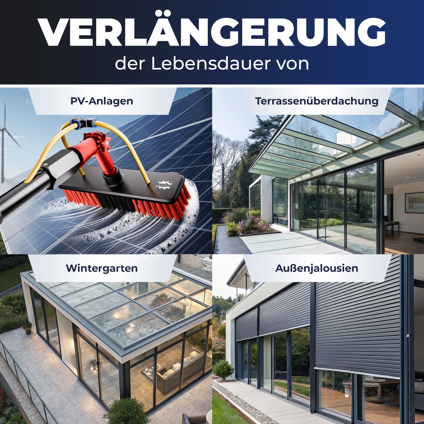 Teleskop Waschbürste